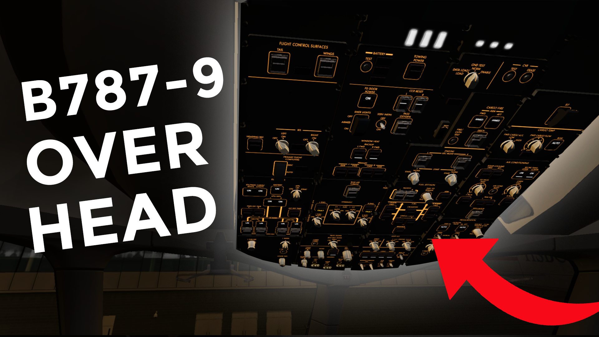 Magknight 787 Tutorial: Overhead Panel Explained - Magknight 787 - X ...